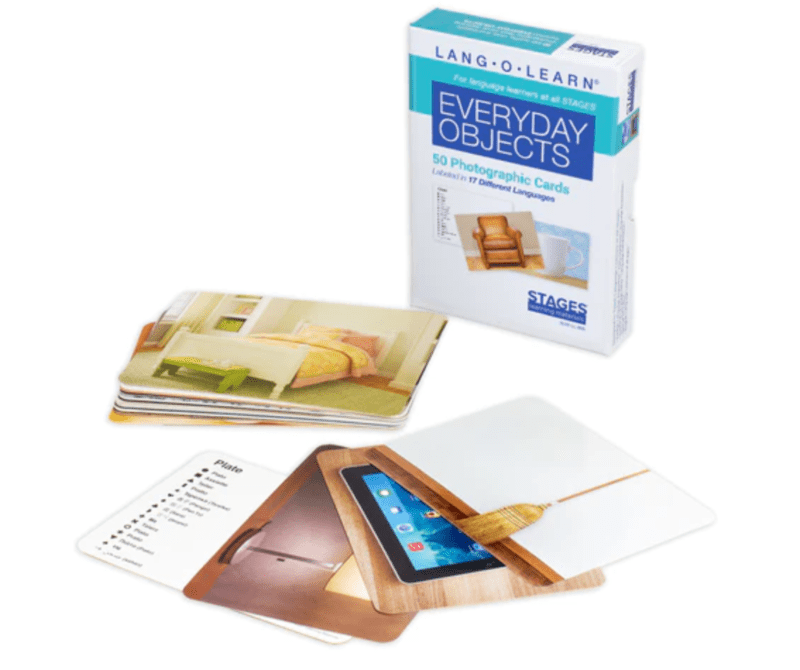 Lang-O-Learn: 50 Card Everyday Objects Set
