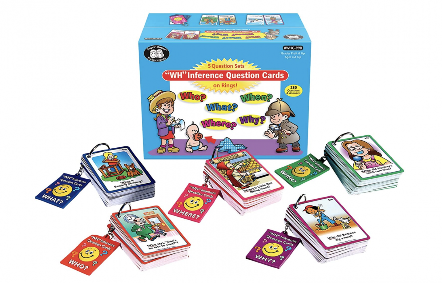 Zoom Ring Talkers® “WH” Inference Question Cards