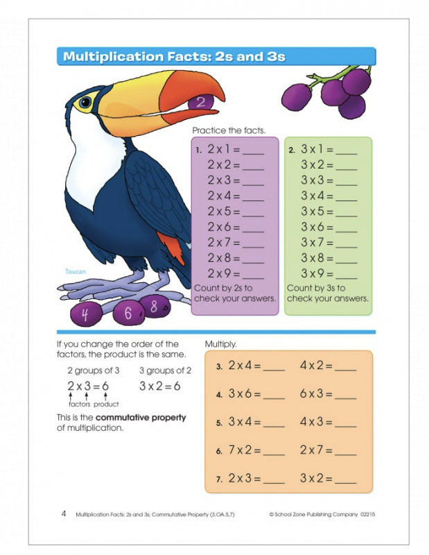Multiplication & Division Grades 3-4 Workbook