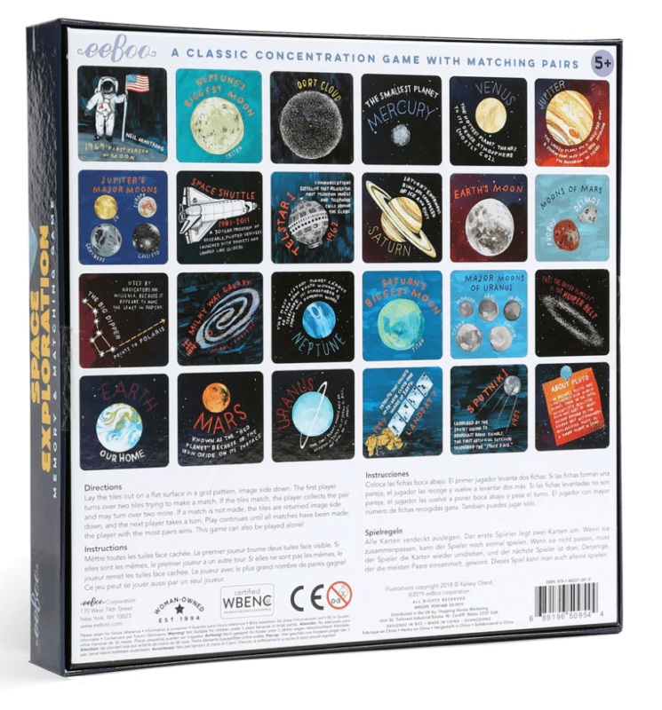 Space Exploration Memory & Matching Game