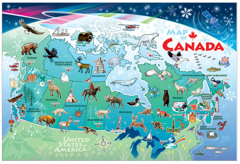 Map of Canada Floor Puzzle
